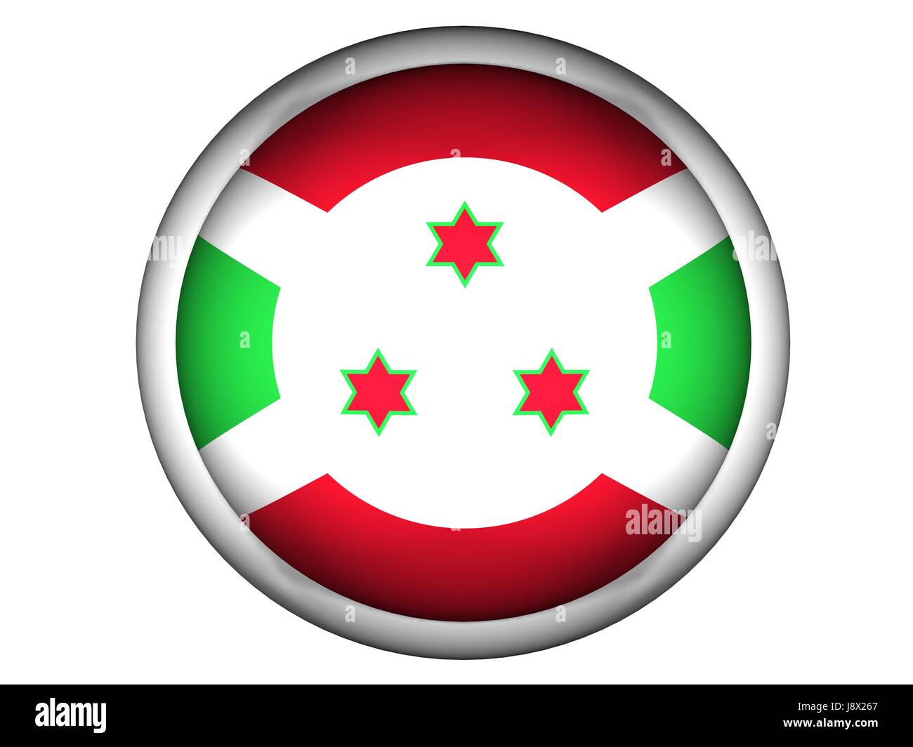 Burundi round circle flag hi-res stock photography and images - Alamy