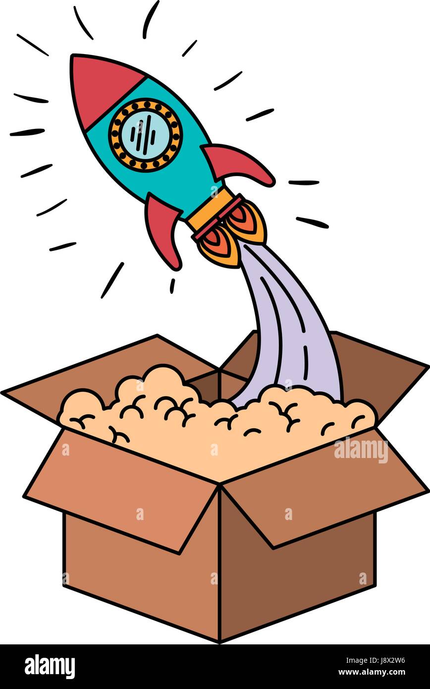 Child box rocket Stock Vector Images - Alamy