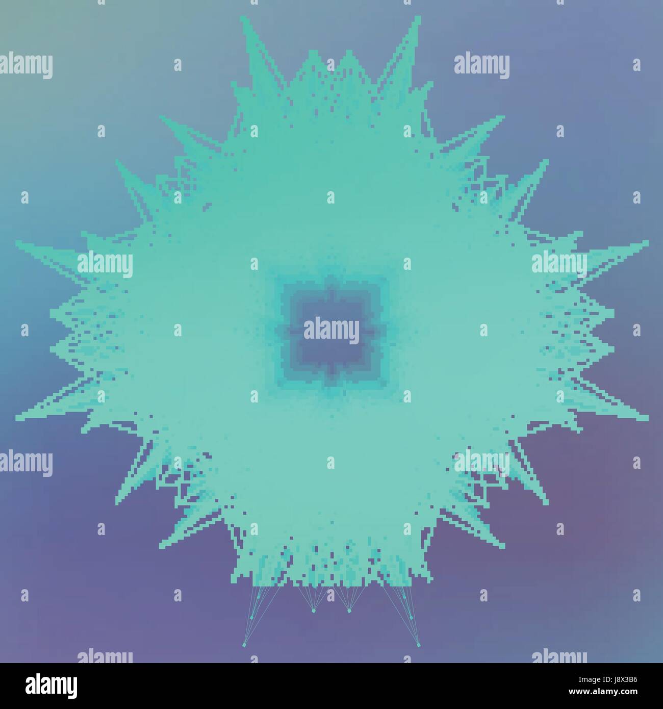 Geometric Abstract Form With Connected Line And Dots Graphic Background For Your Design Vector