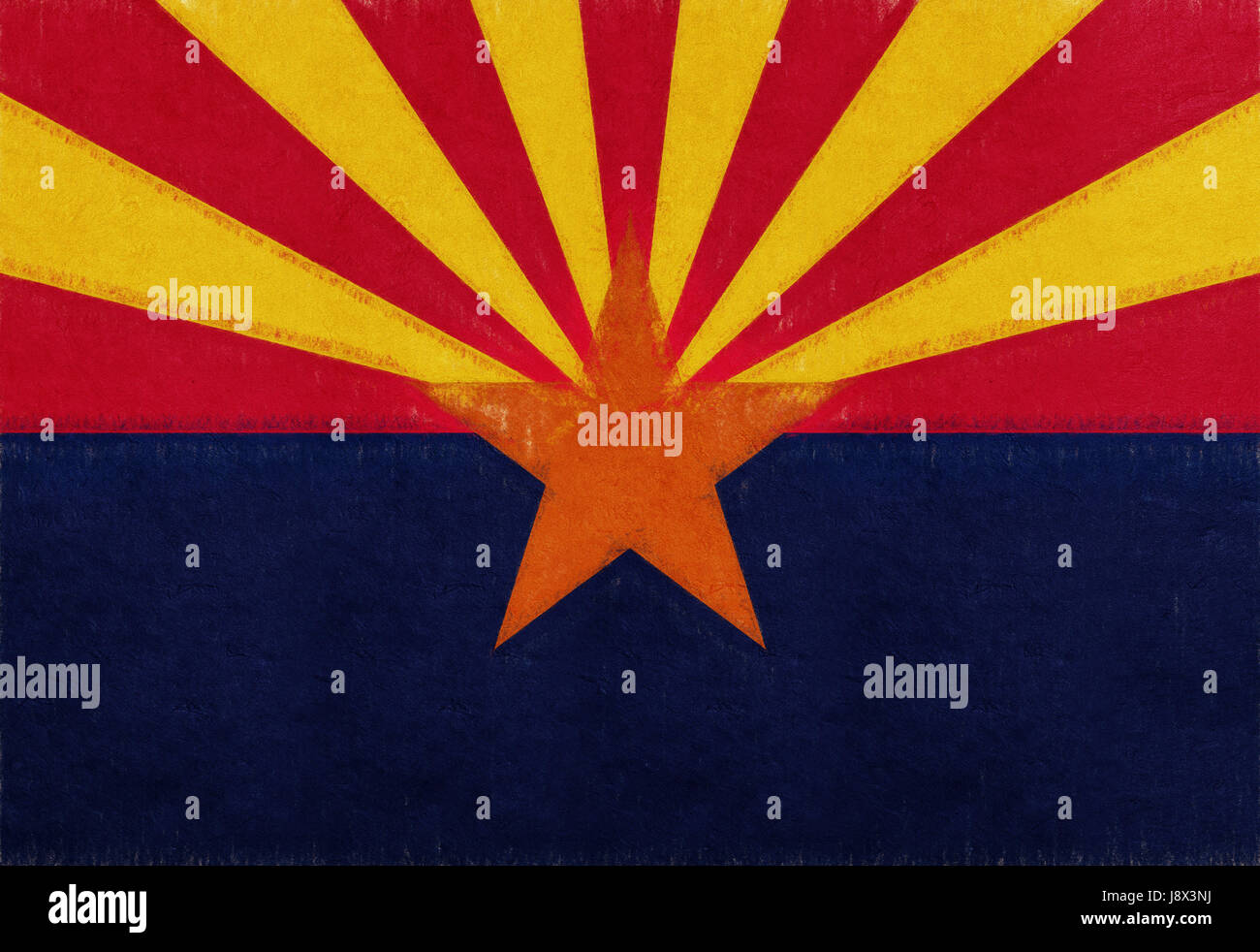 Arizona state flag hi-res stock photography and images - Alamy