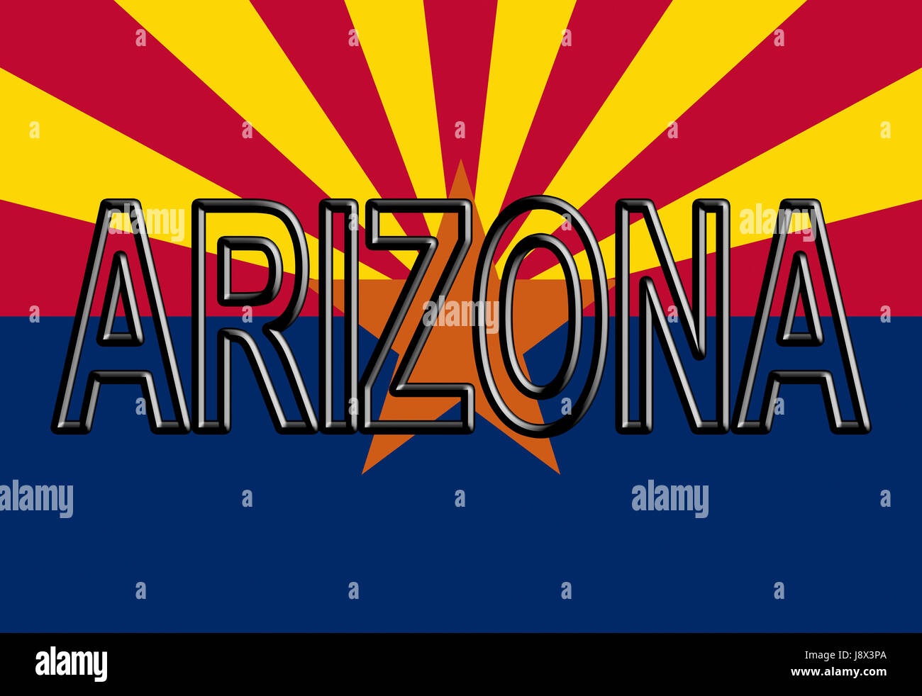 Arizona flag hi-res stock photography and images - Alamy