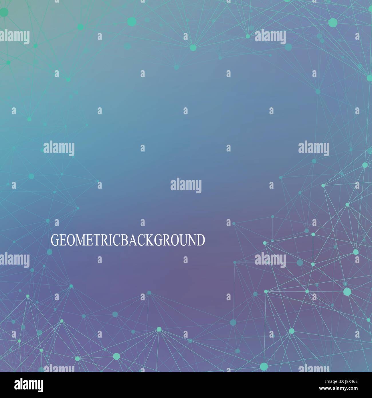 Graphic background molecule and communication. Connected lines with ...