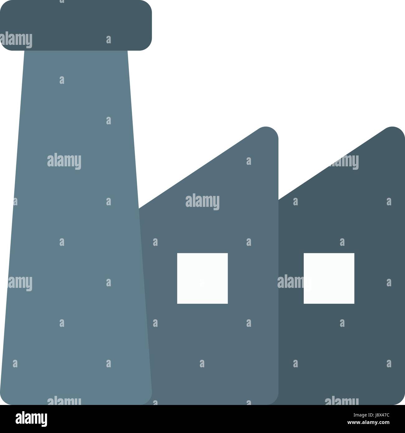 Plant building chimney factory Stock Vector Images - Alamy