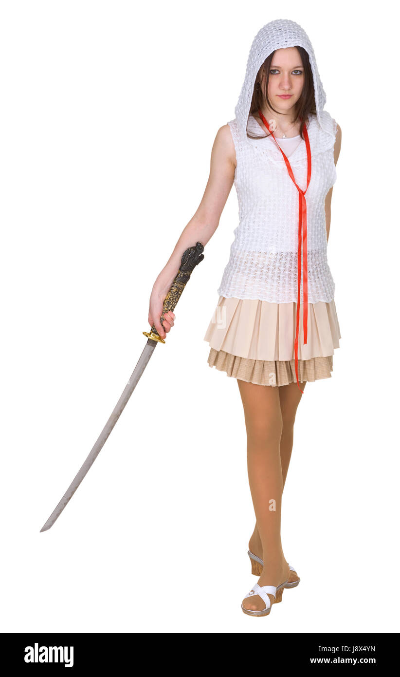 Schoolgirl with sword hi-res stock photography and images - Alamy