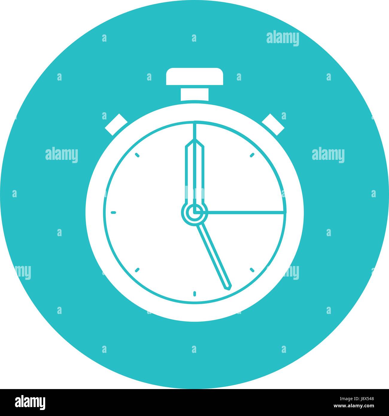 circle light blue with stopwatch icon Stock Vector Image & Art - Alamy
