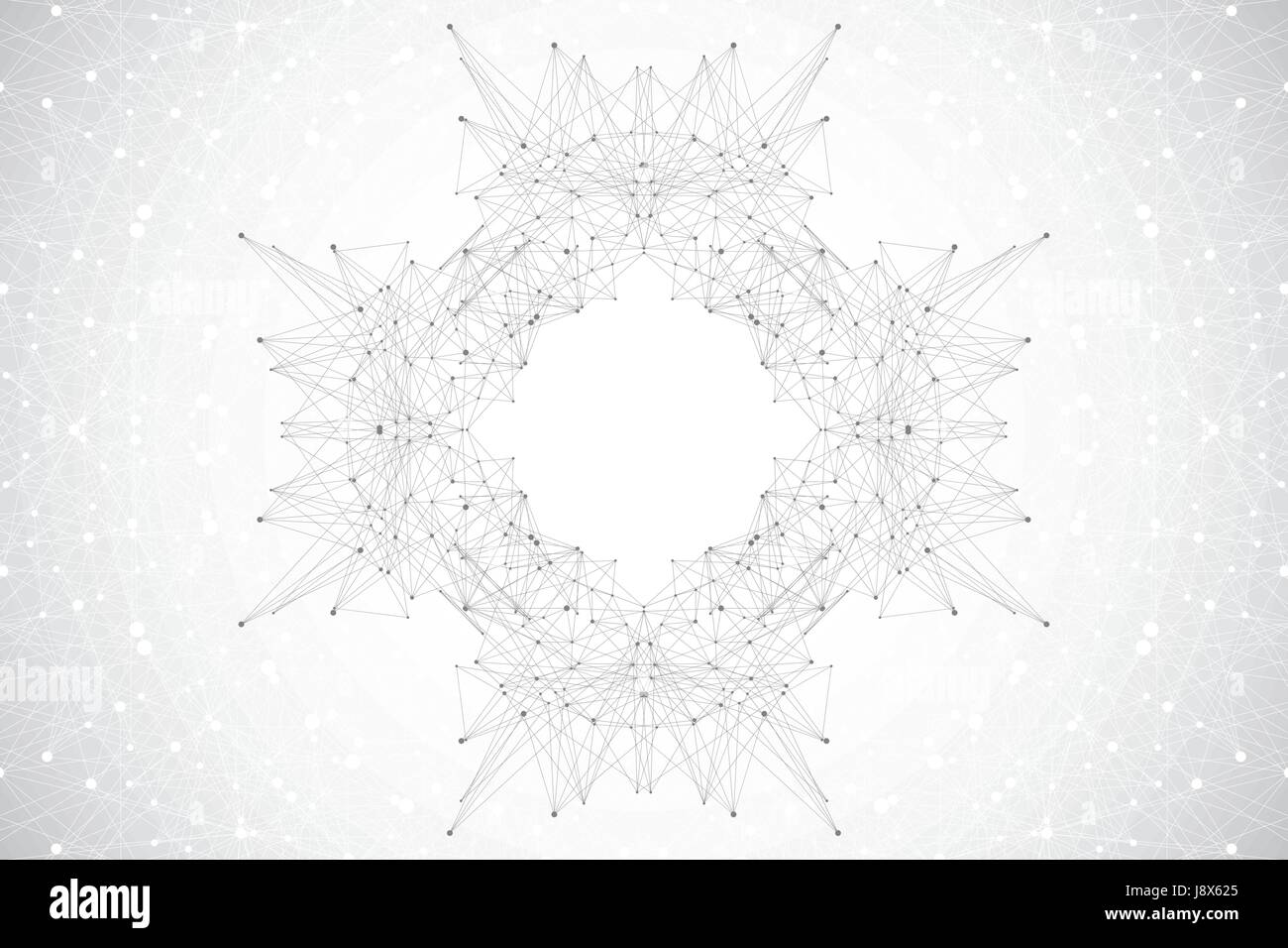 Graphic Background Molecule And Communication Connected Lines With Dots Medicine Science