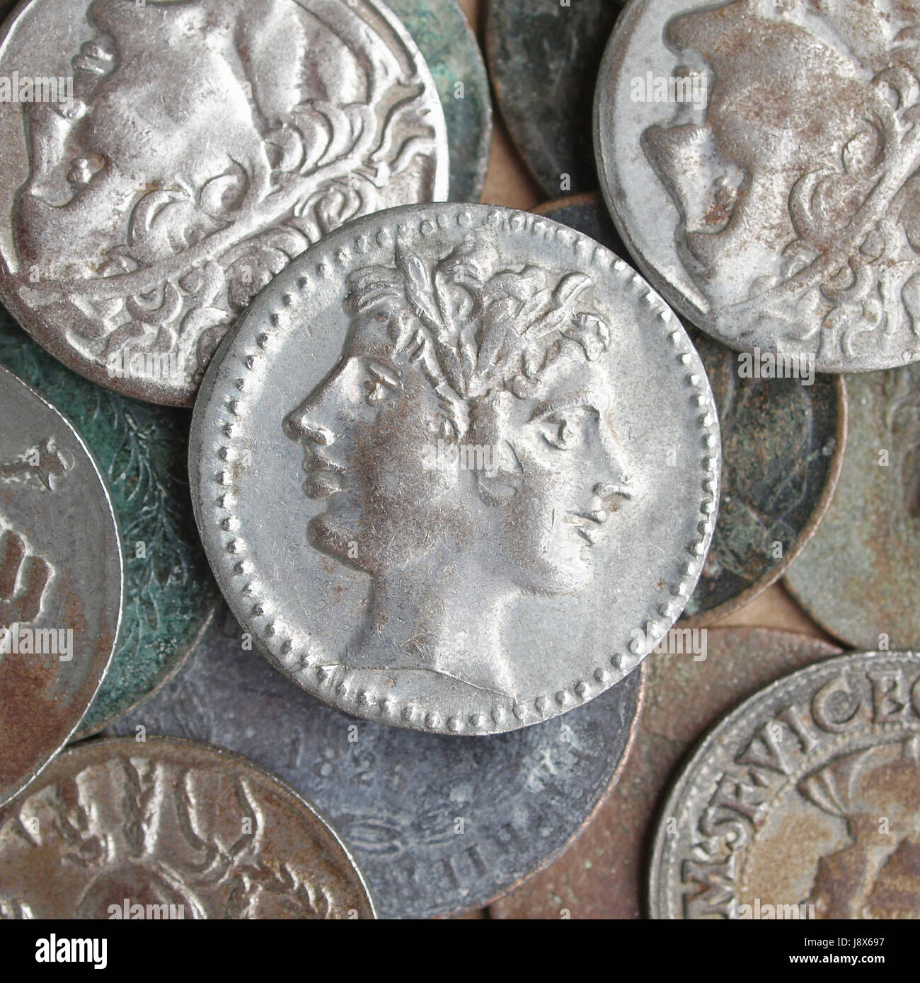 coin, Rome, roma, coins, roman, heap, ancient, pile, many, coin ...
