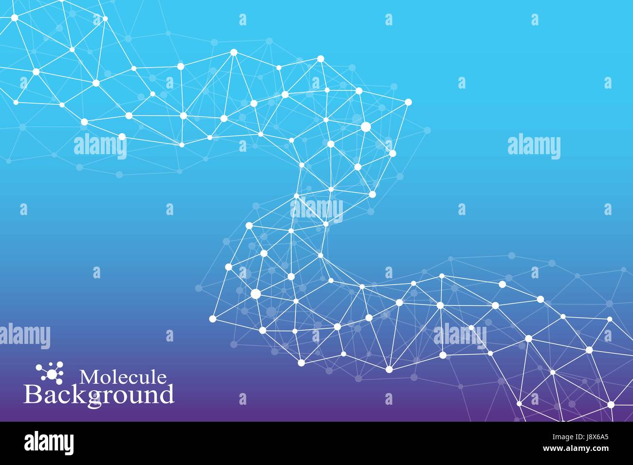 Molecule structure. Technology concept background. Vector illustration ...