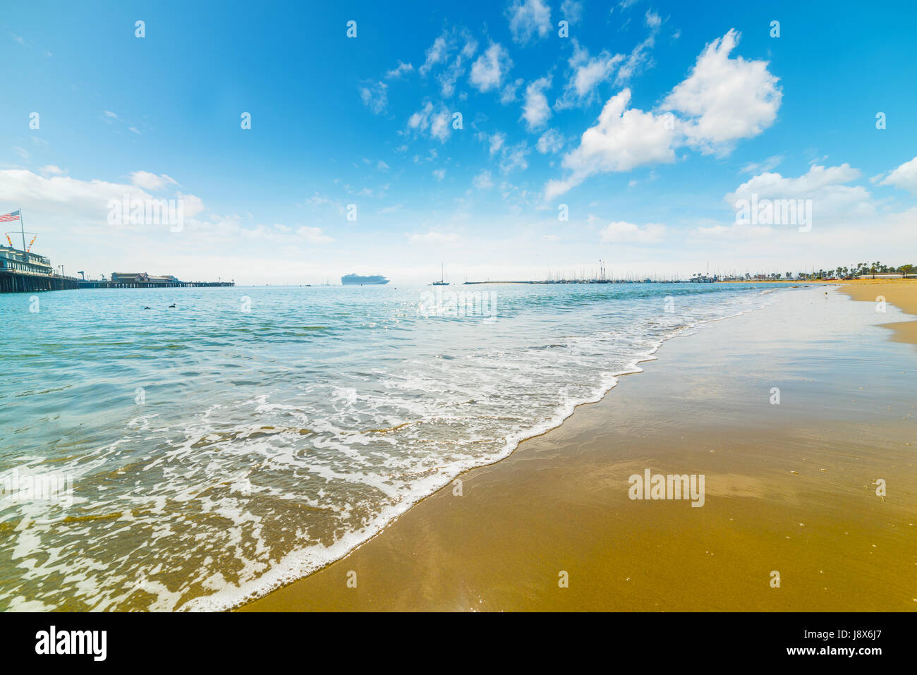 Golden shore in Santa Barbara Stock Photo - Alamy