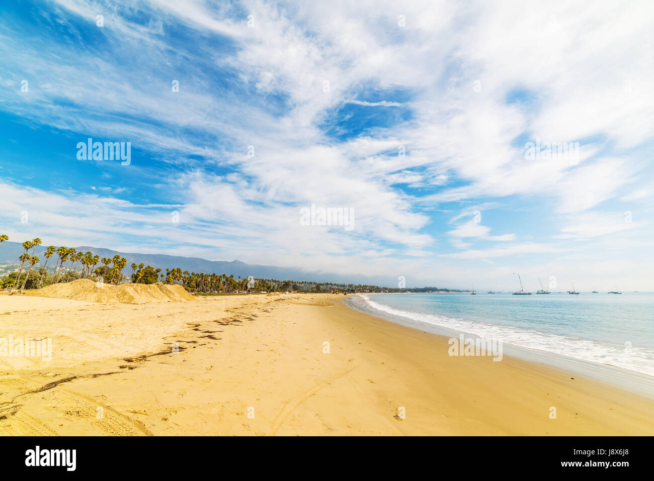 Golden shore in Santa Barbara Stock Photo - Alamy