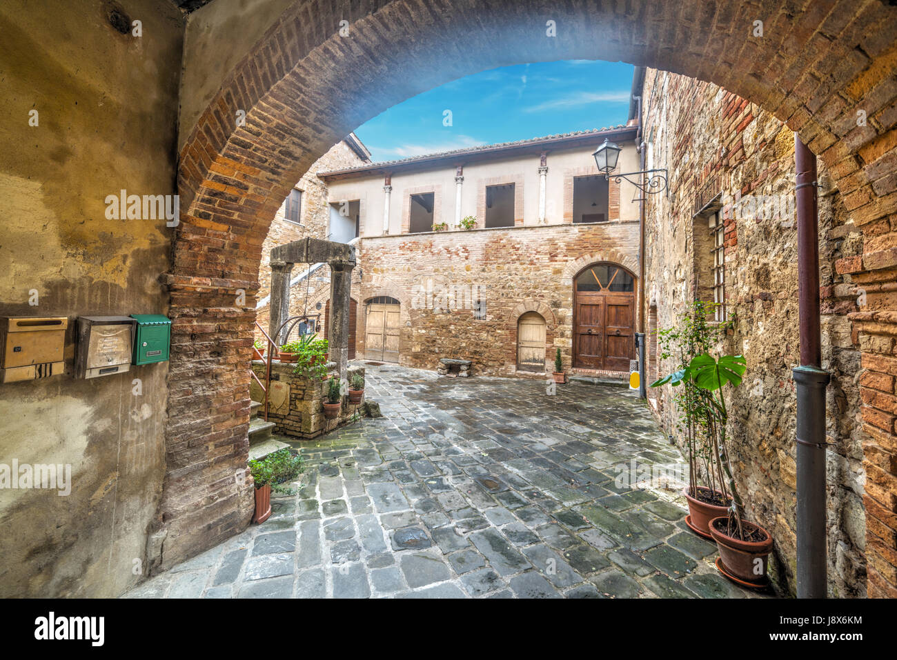 rustic village in Tuscany Stock Photo - Alamy