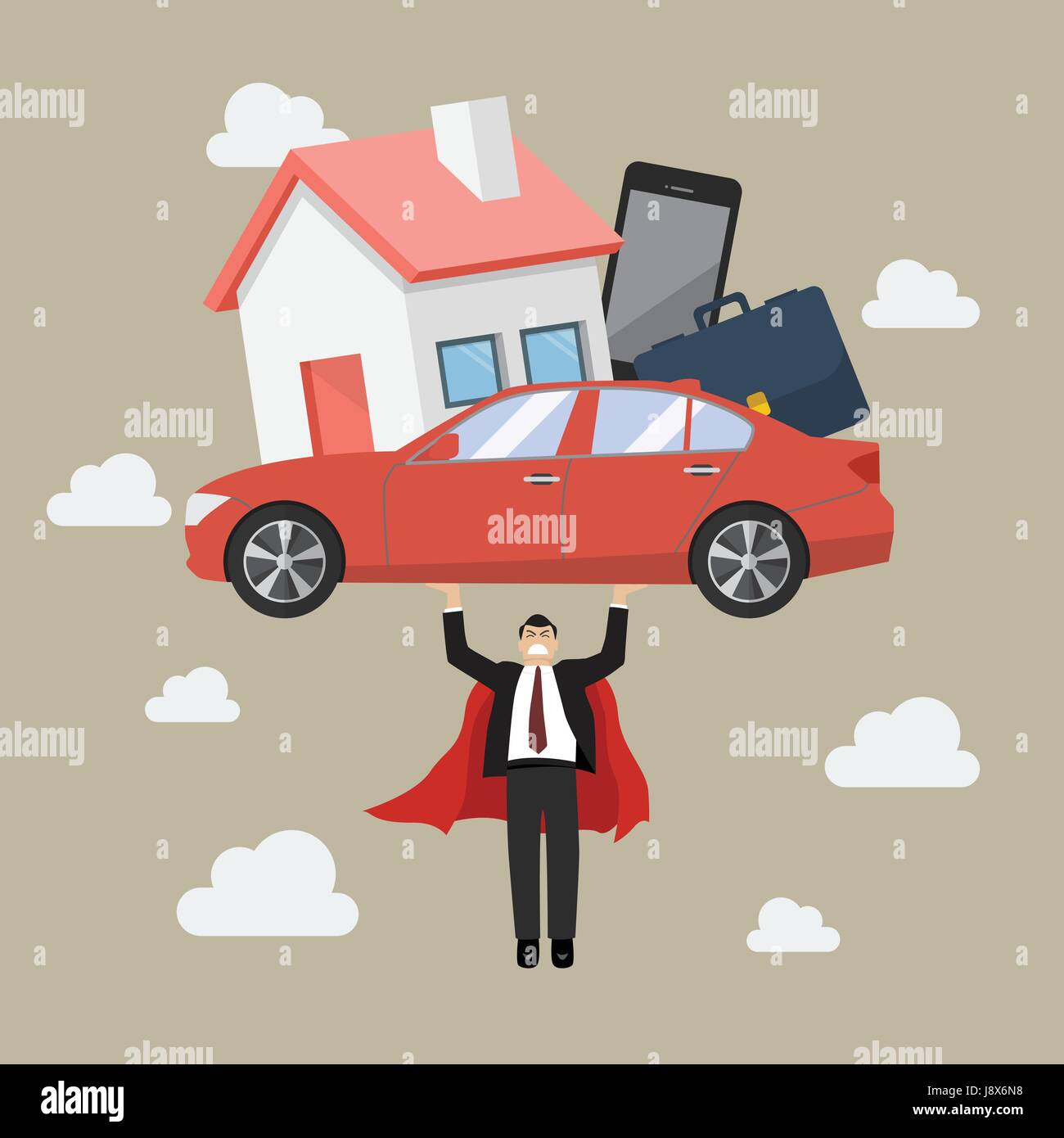 Burden cartoon hi-res stock photography and images - Alamy