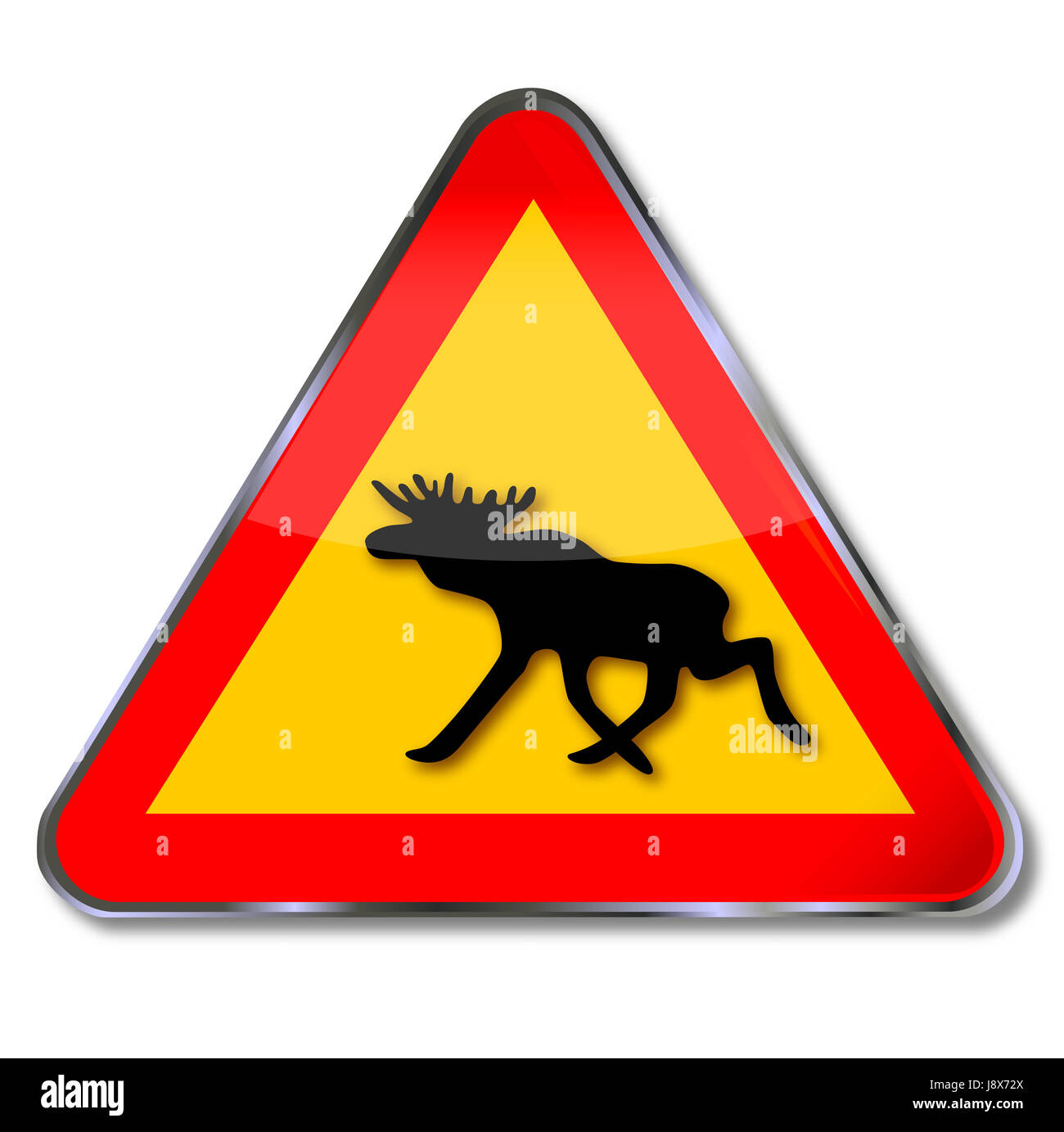 Moose and car Cut Out Stock Images & Pictures - Alamy