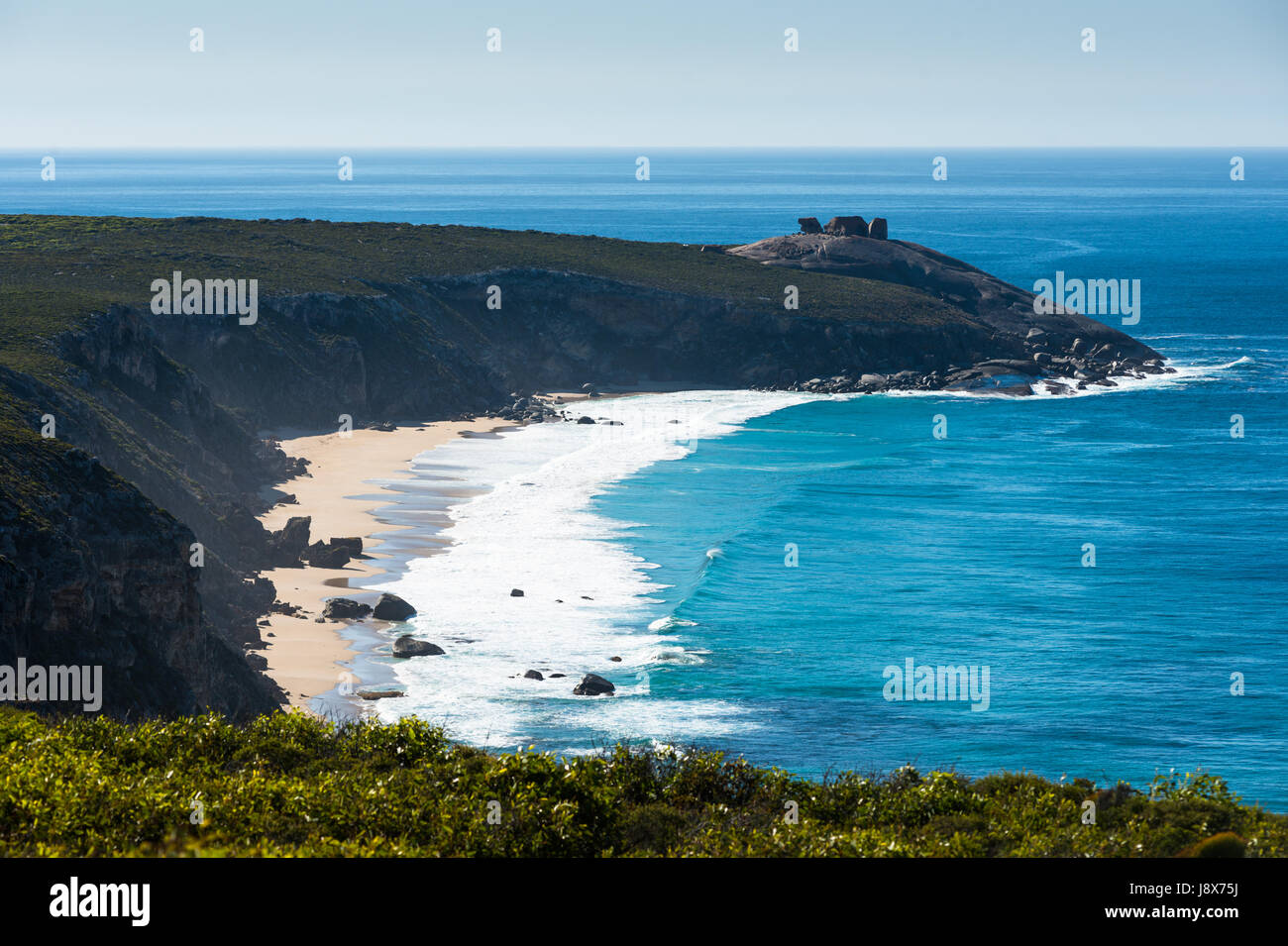 Remarkable Rocks seen from a distance. Flinders Chase national park ...