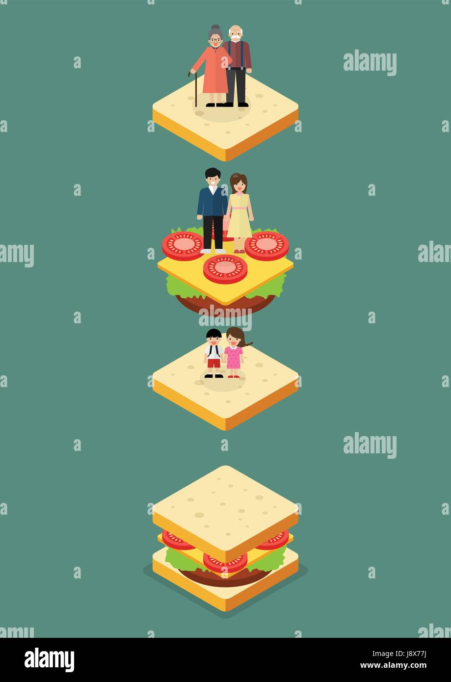 Responsible father Stock Vector Images - Alamy