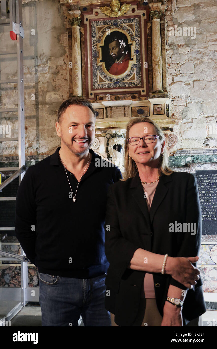 Florence, Restoration of the Capponi Chapel in Santa Felicita with ...