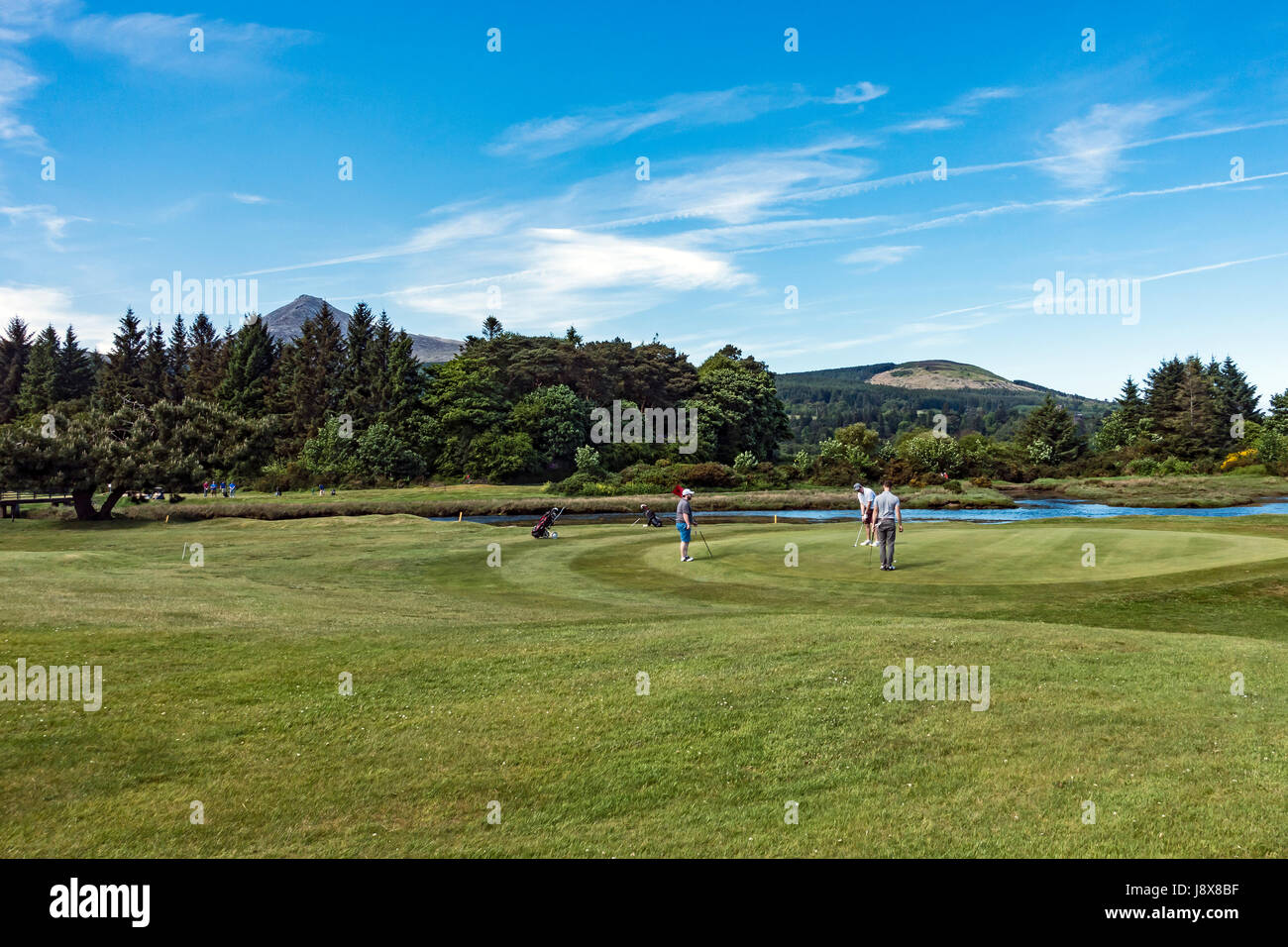 Golf course with view of arran hi-res stock photography and images - Alamy