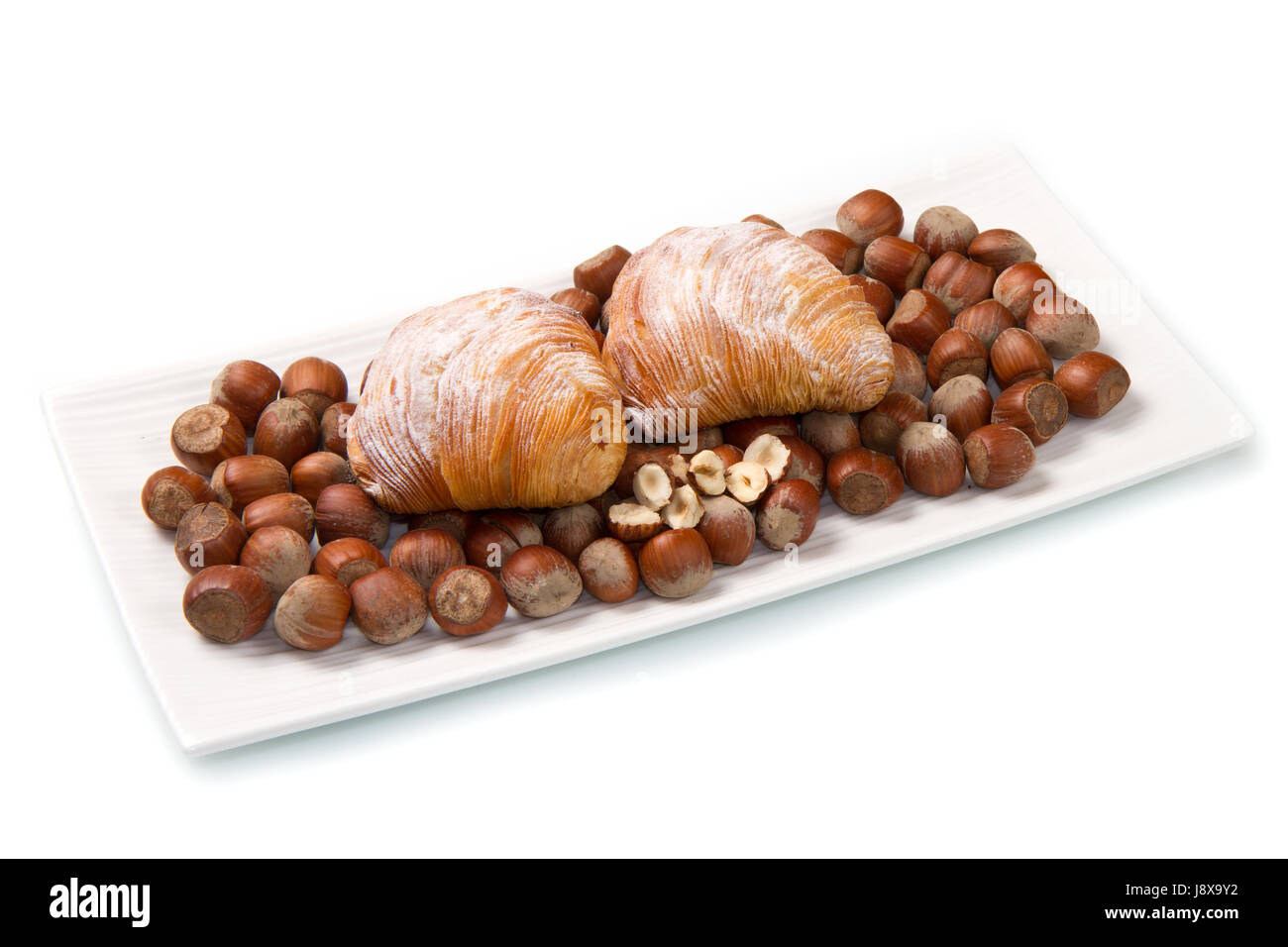 sweet, isolated, pastry, filbert, hazelnut, fragrant, good, crispy ...