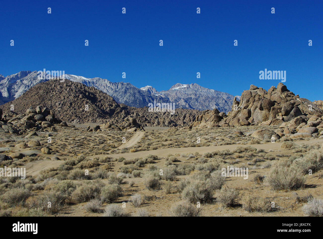bizarre alabama hills rock formations and sierra nevada,california ...