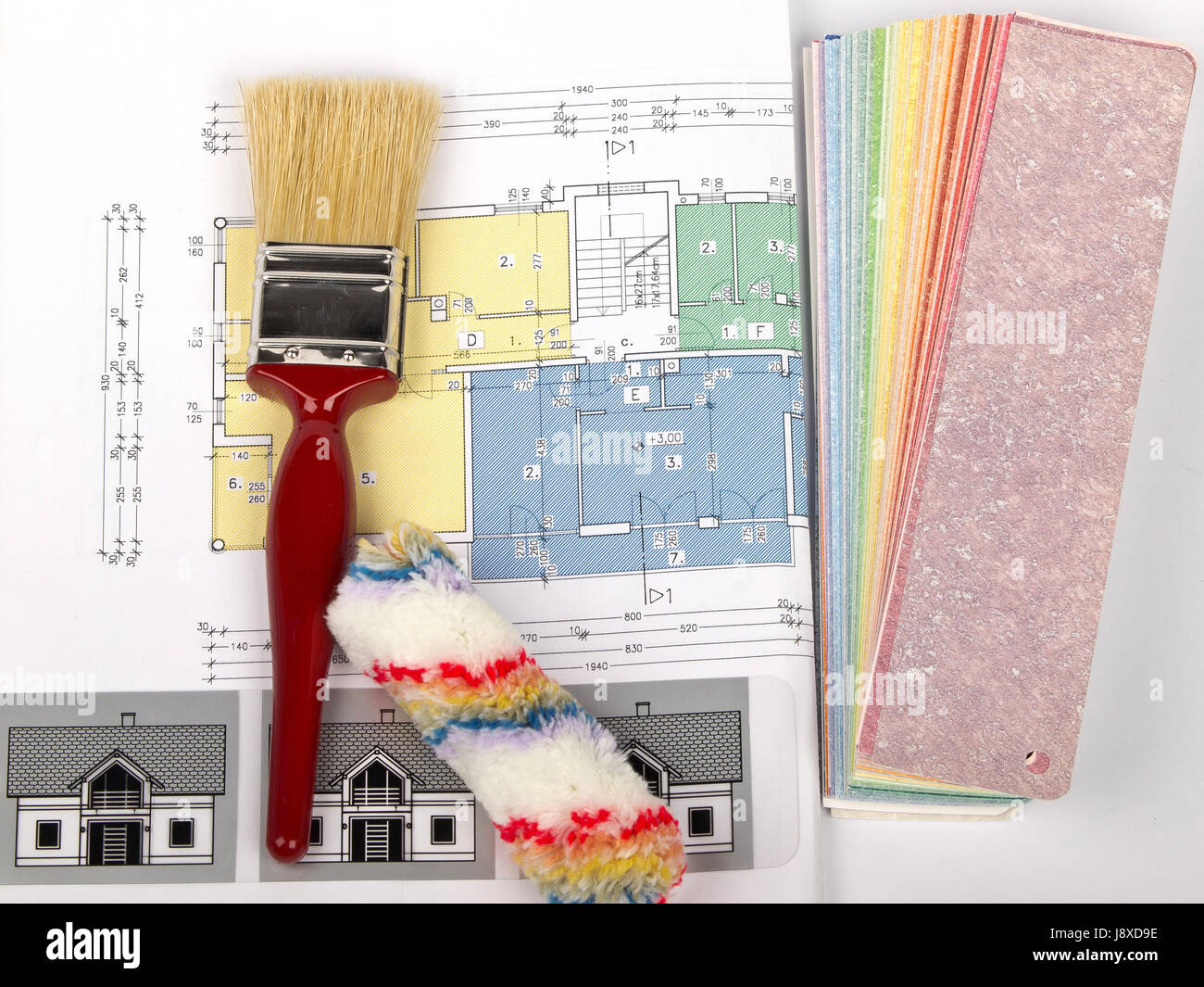 house, building, hand, hands, tool, colour, model, design, project ...