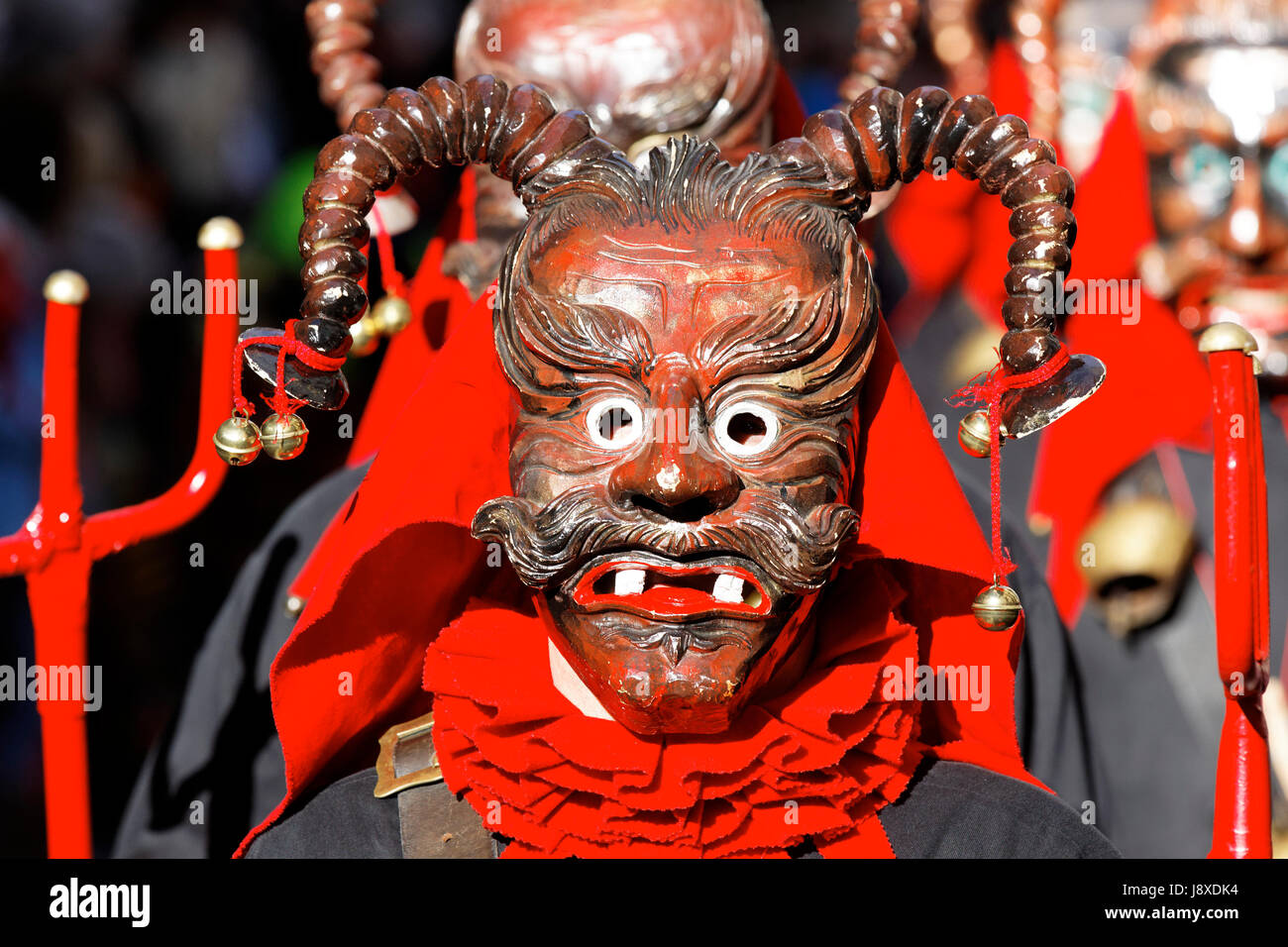 carnival, costume, mask, devil, devils, face, blank, european ...