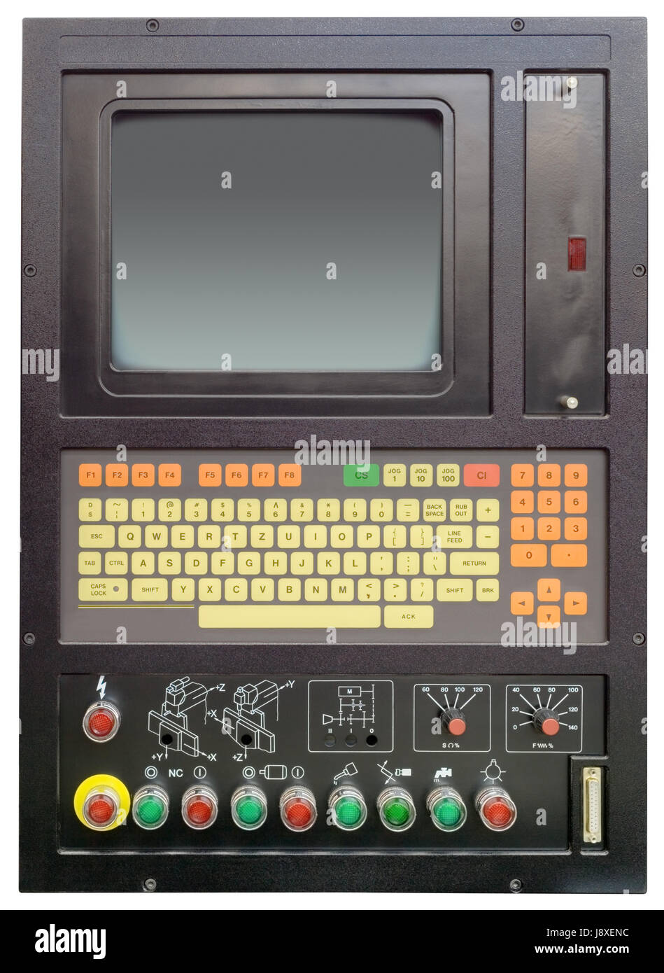 industrial, hardware, terminal, equipment, old, compact, obsolete ...