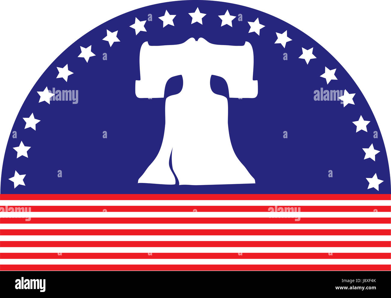 monument, freedom, liberty, america, flag, bell, patriot, pictogram ...