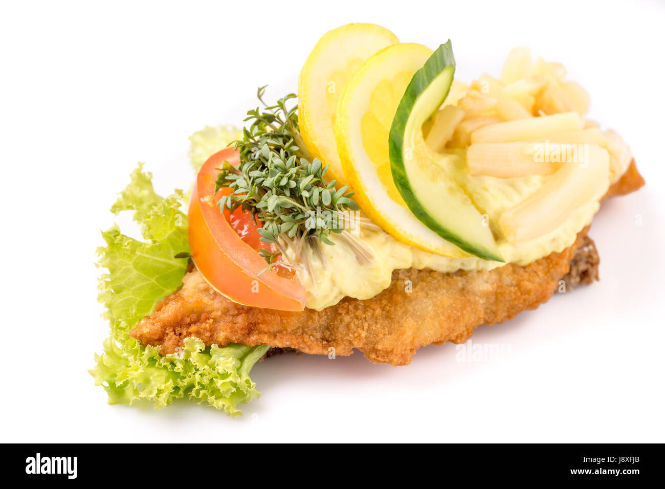 Danish specialties and national dishes, high-quality open sandwich ...