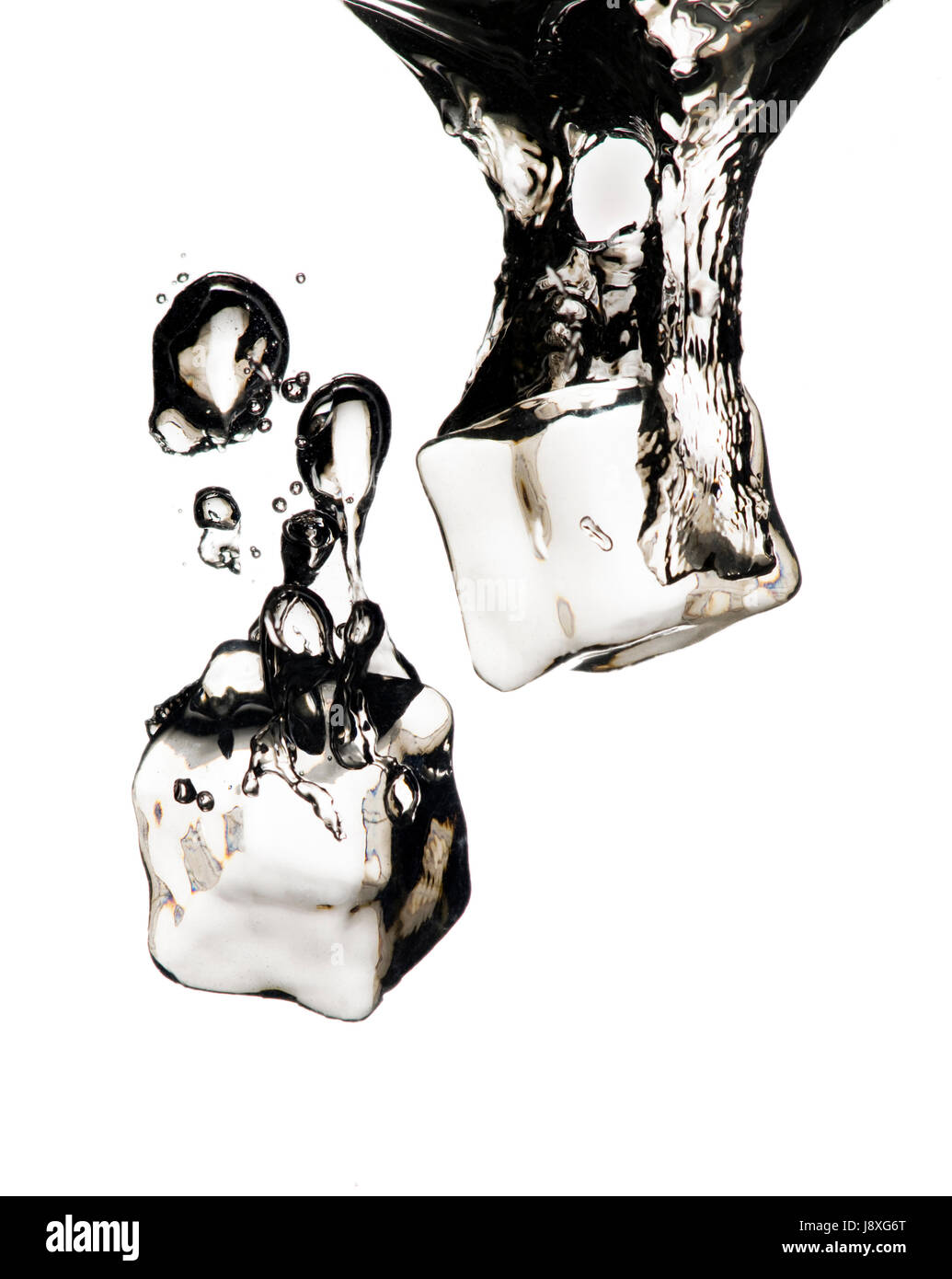 bubbles, splash, water, ice, isolated, closeup, cold, bubbles ...