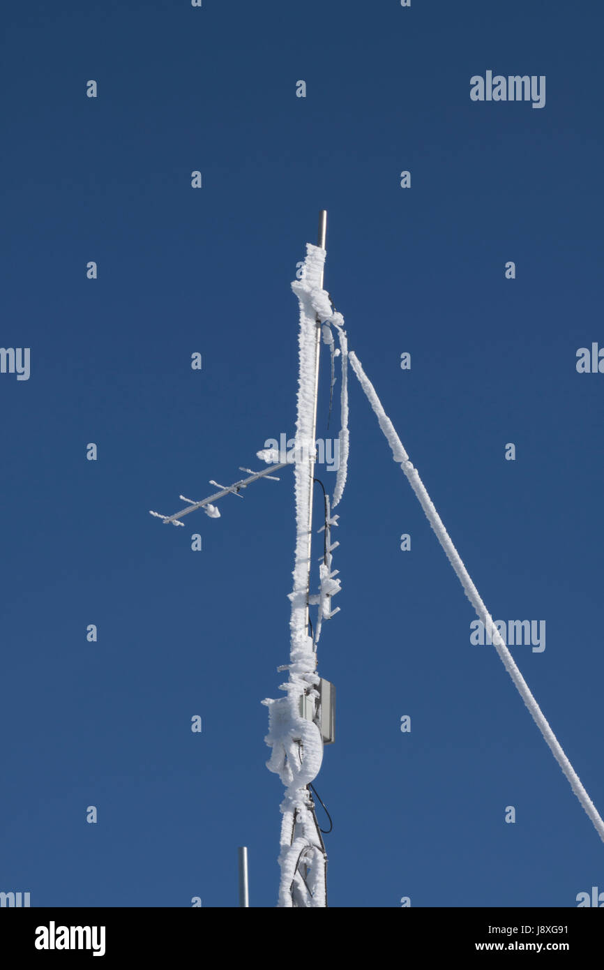 antenna with ice Stock Photo - Alamy