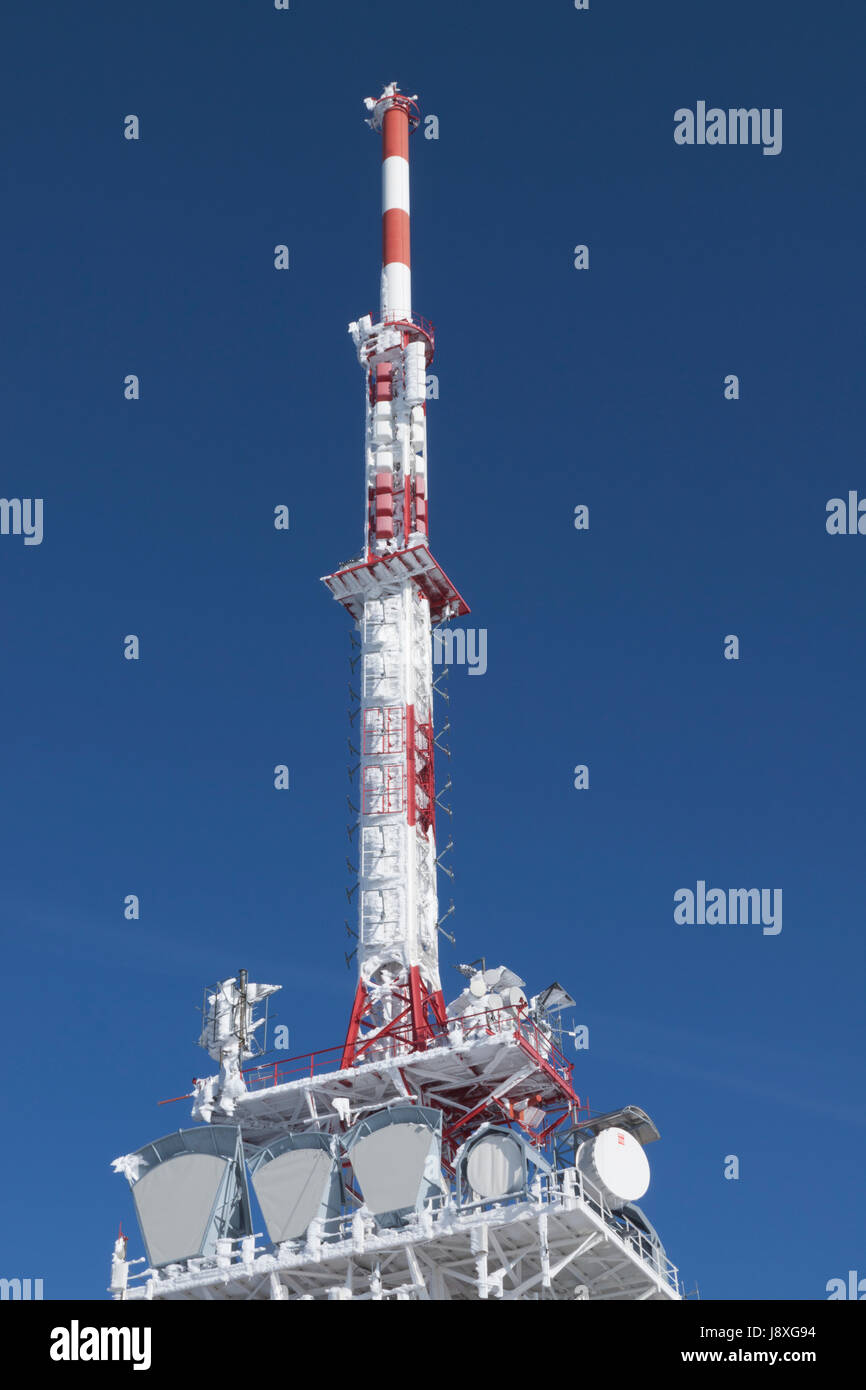 sendemast am berg Stock Photo - Alamy