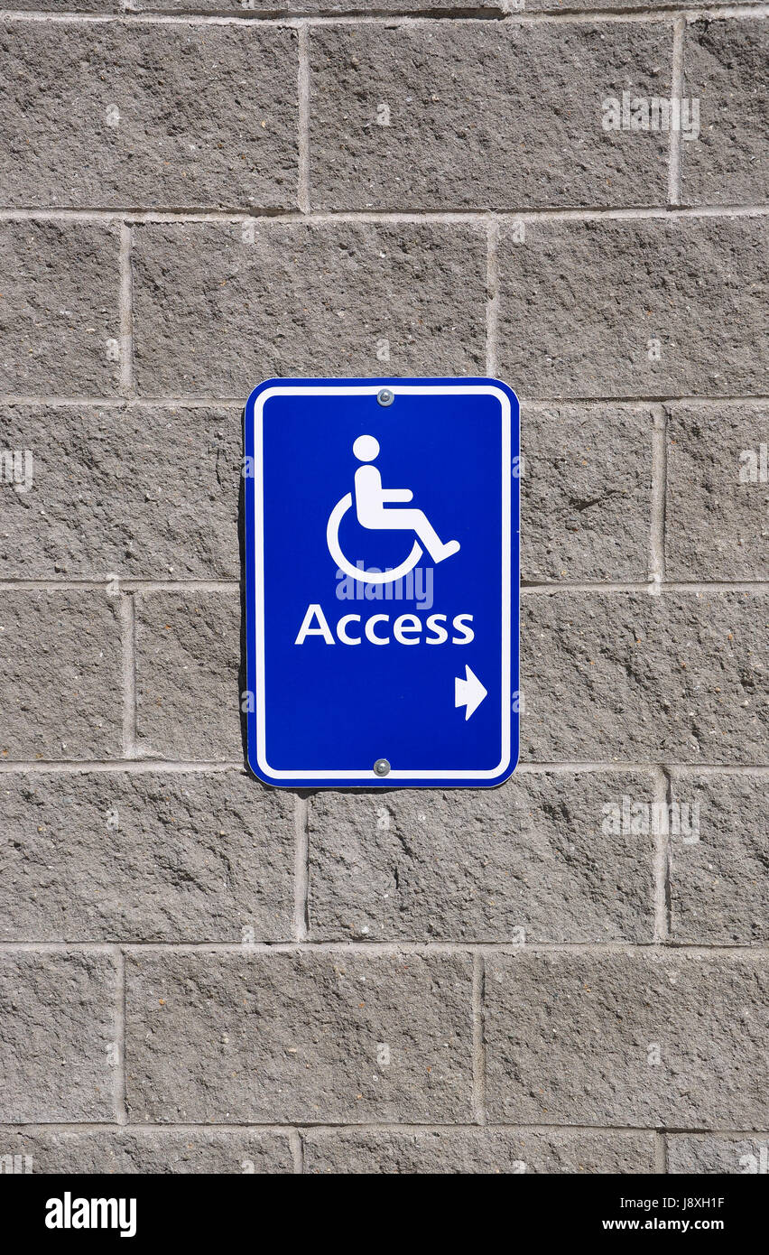 wheelchair, wall, sing, access, accessible, pictogram, symbol ...