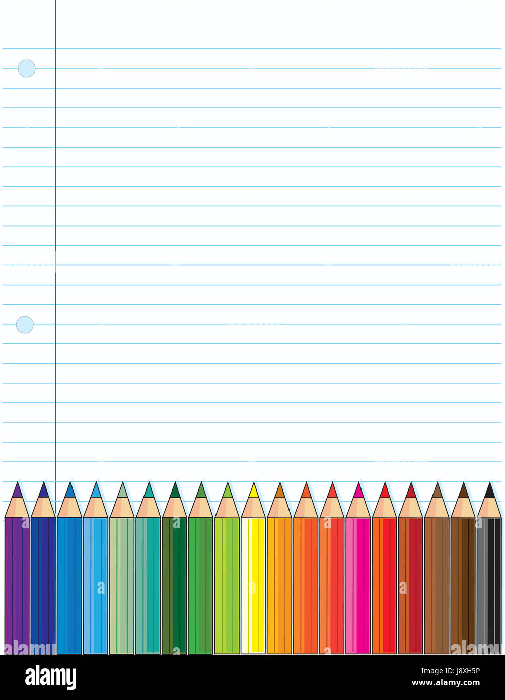 three, pencils, notes, colored, sheet of paper, paper, backdrop ...