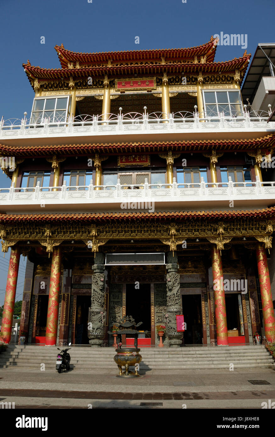 temple, chinese, taiwan, blue, religion, temple, asia, shine, shines ...