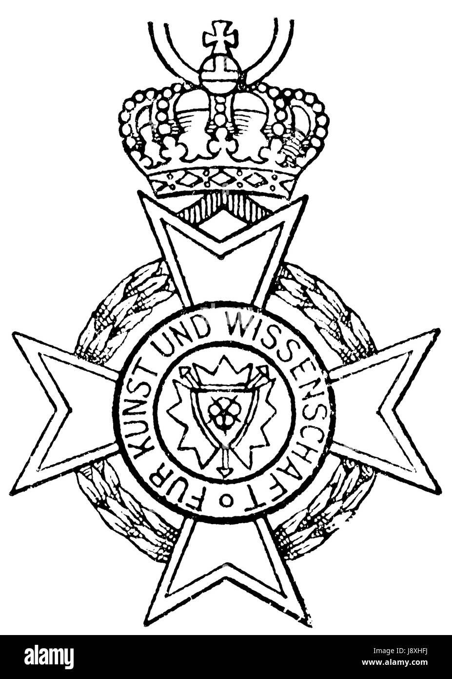 art, science, cross, prince, crown, order, art, emblem, science, cross ...