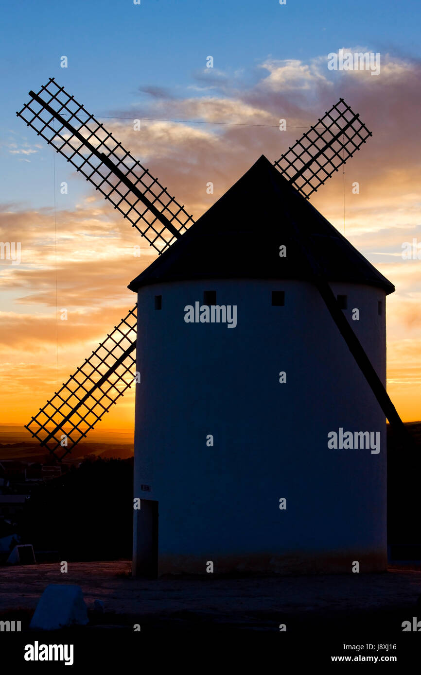 europe, spain, windmill, style of construction, architecture ...