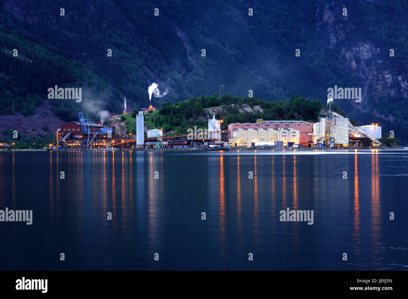 zinc factory in odda,norway Stock Photo - Alamy