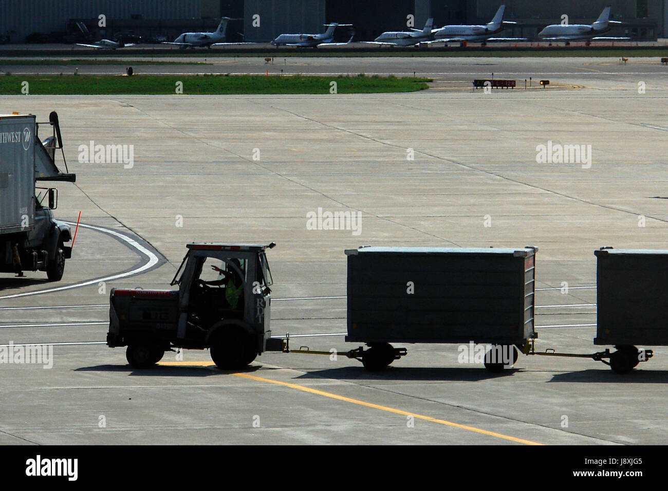 Airport luggage car airport luggage to go on planes transport to ...