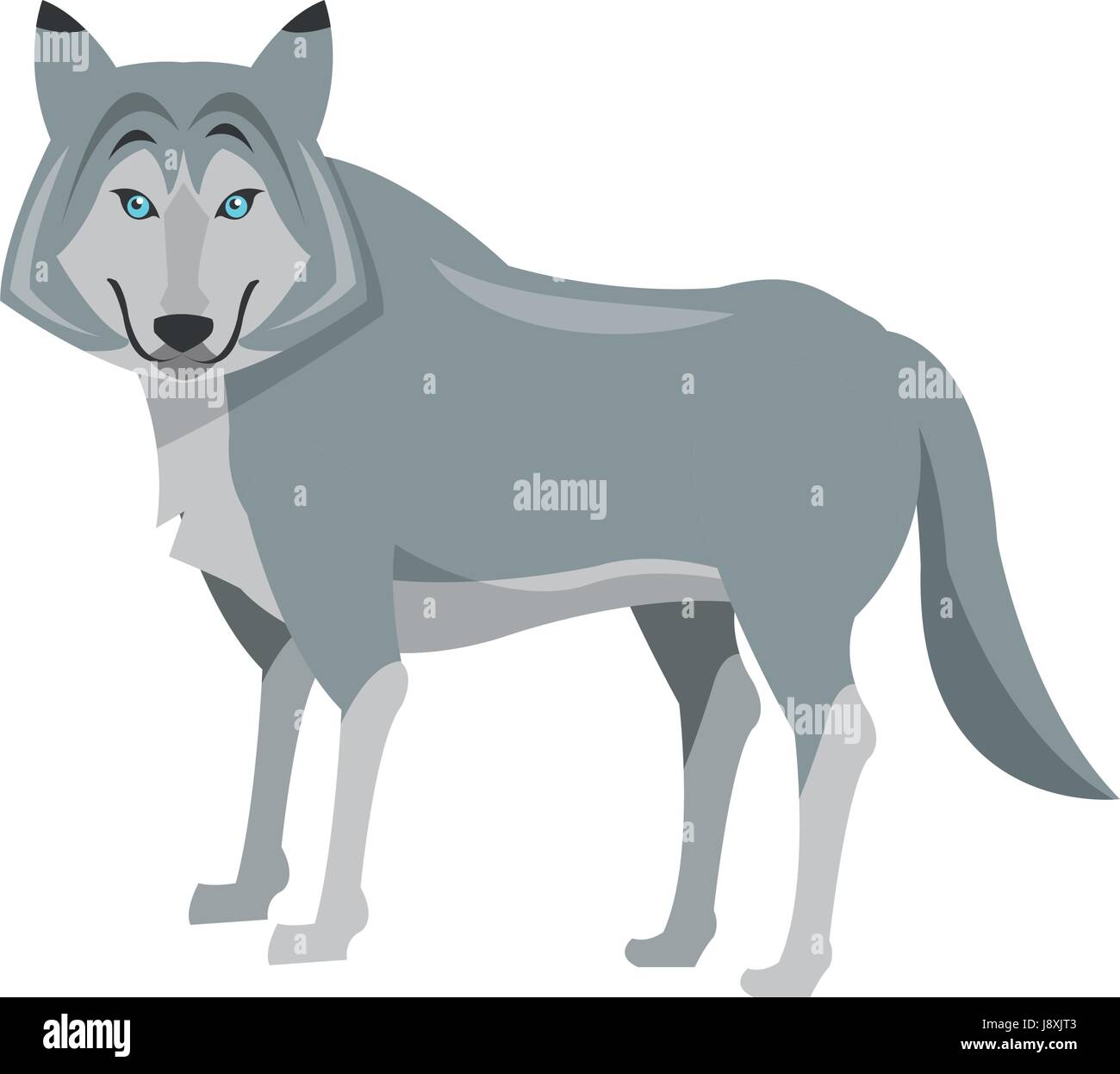 portrait of wolf. husky animal wildlife image Stock Vector Image & Art ...