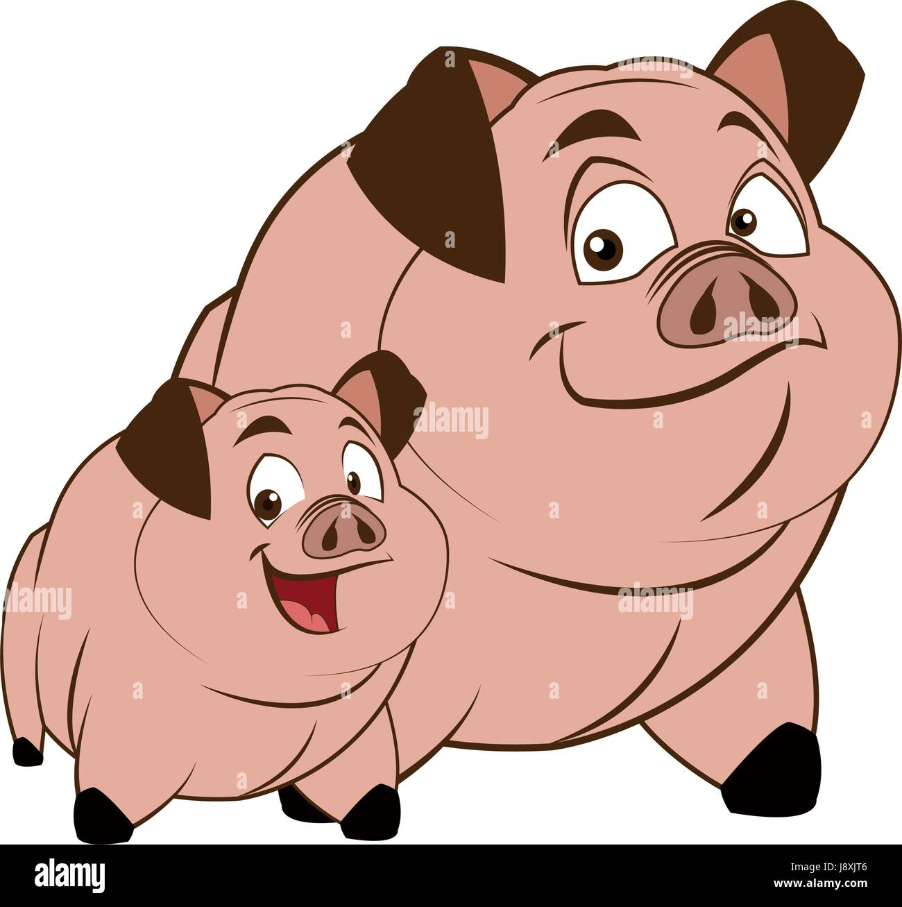 Standing Pig Clipart