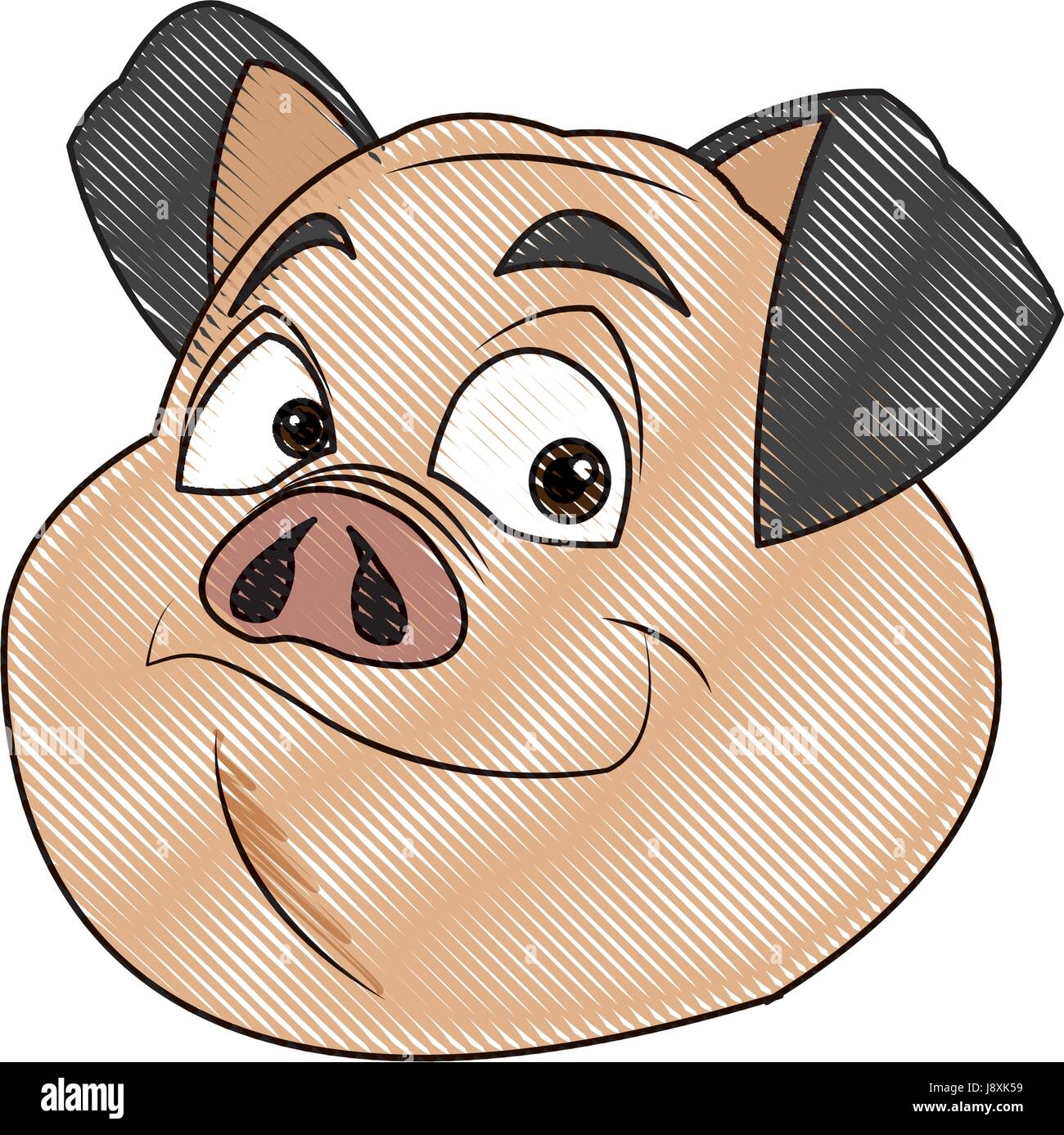 pig character, farm animal domestic image Stock Vector Image & Art - Alamy