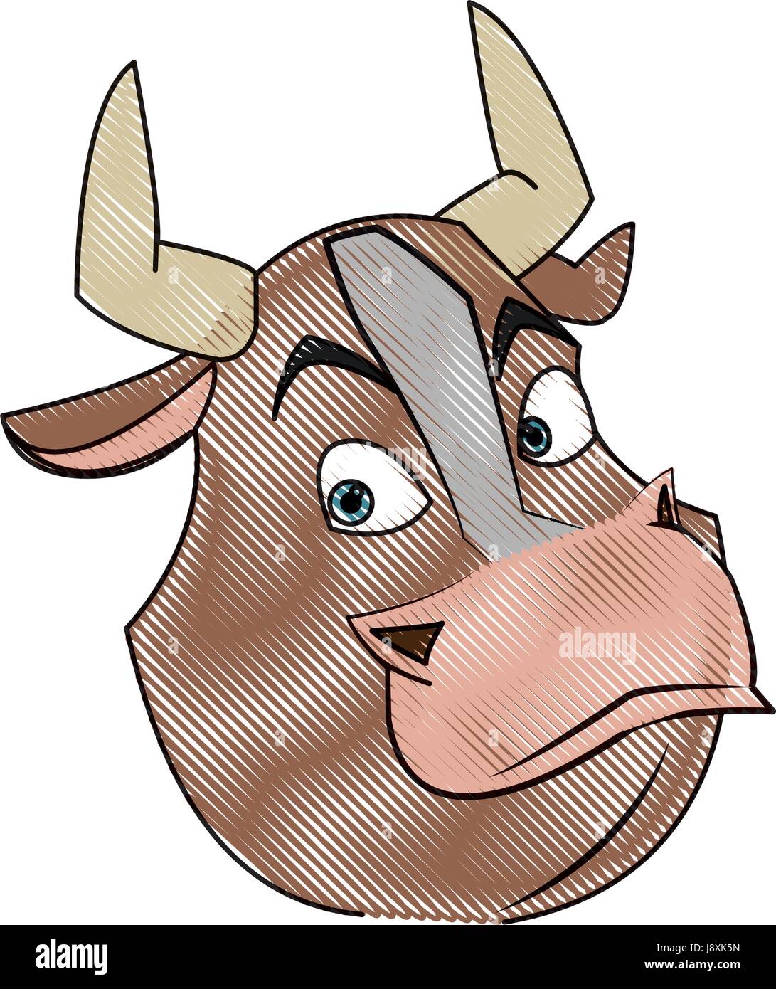 cartoon bull animal farm strong power Stock Vector Image & Art - Alamy