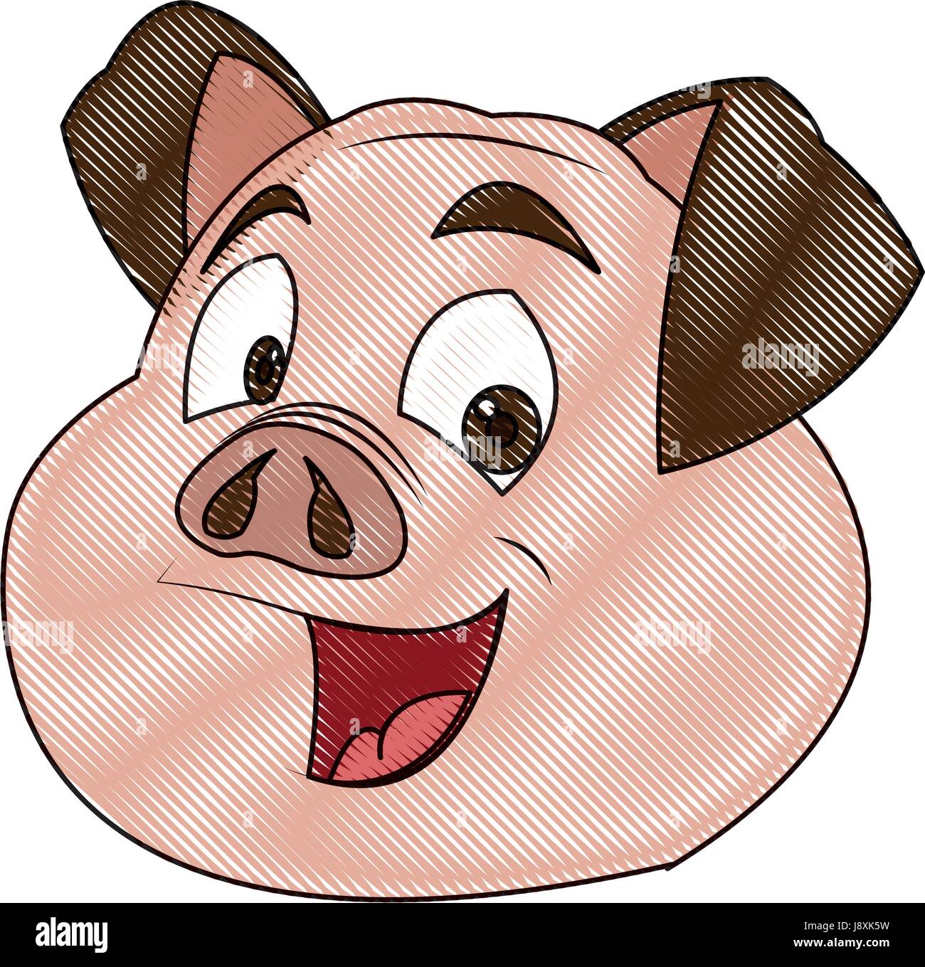 pig character, farm animal domestic image Stock Vector Image & Art - Alamy