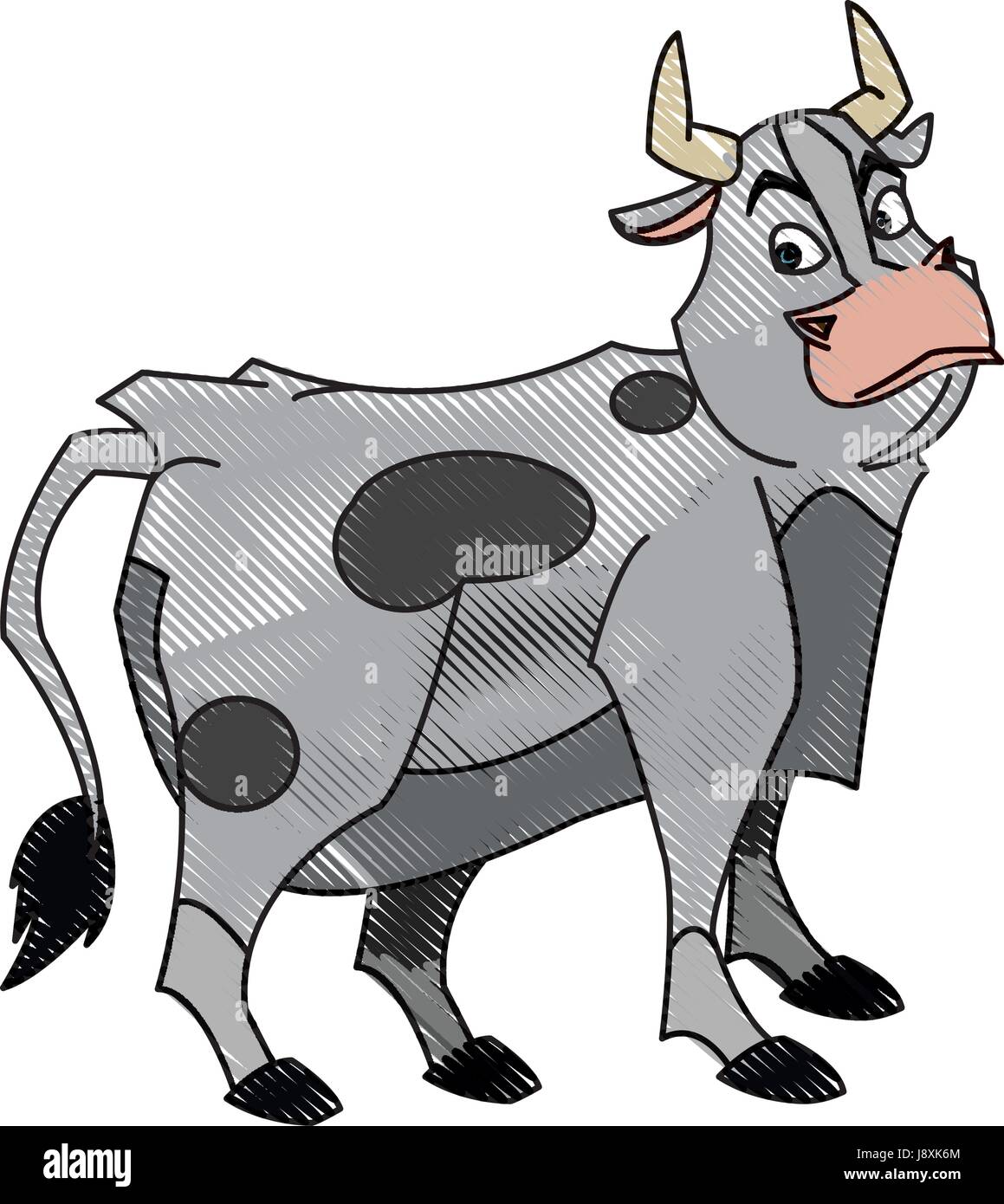 cartoon bull animal farm strong power Stock Vector Image & Art - Alamy