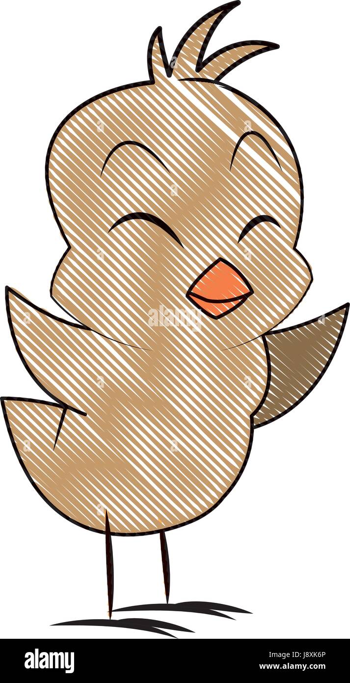 cartoon little chicken bird farm animal image Stock Vector Image & Art ...