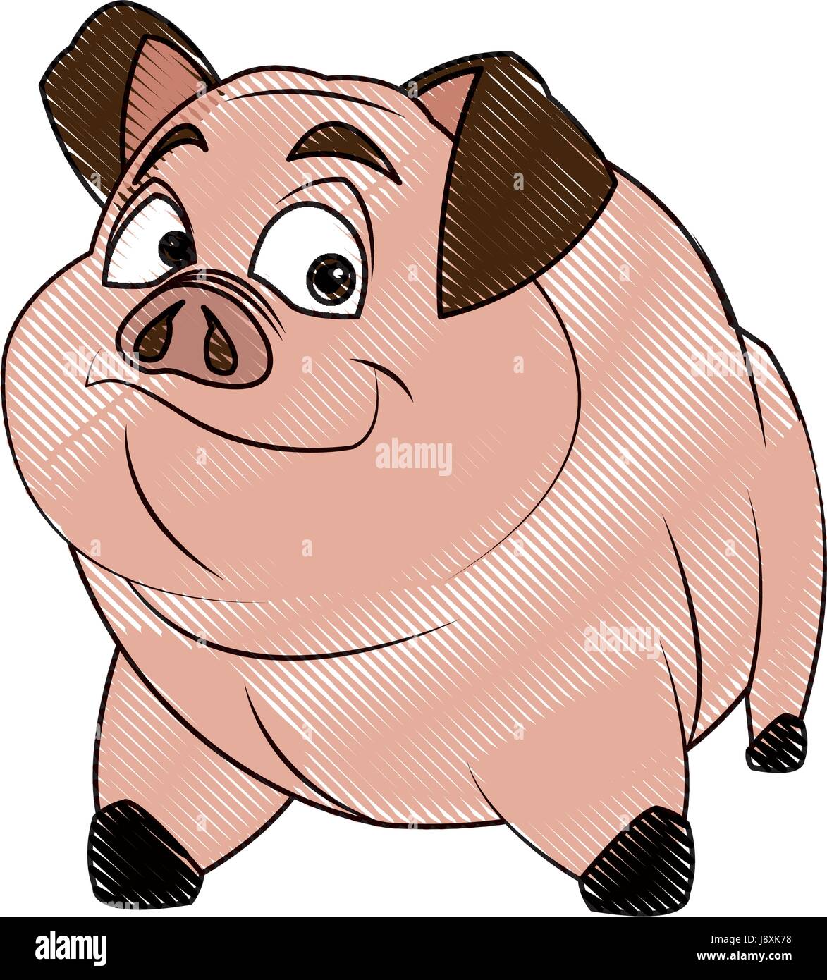 pig character, farm animal domestic image Stock Vector Image & Art - Alamy