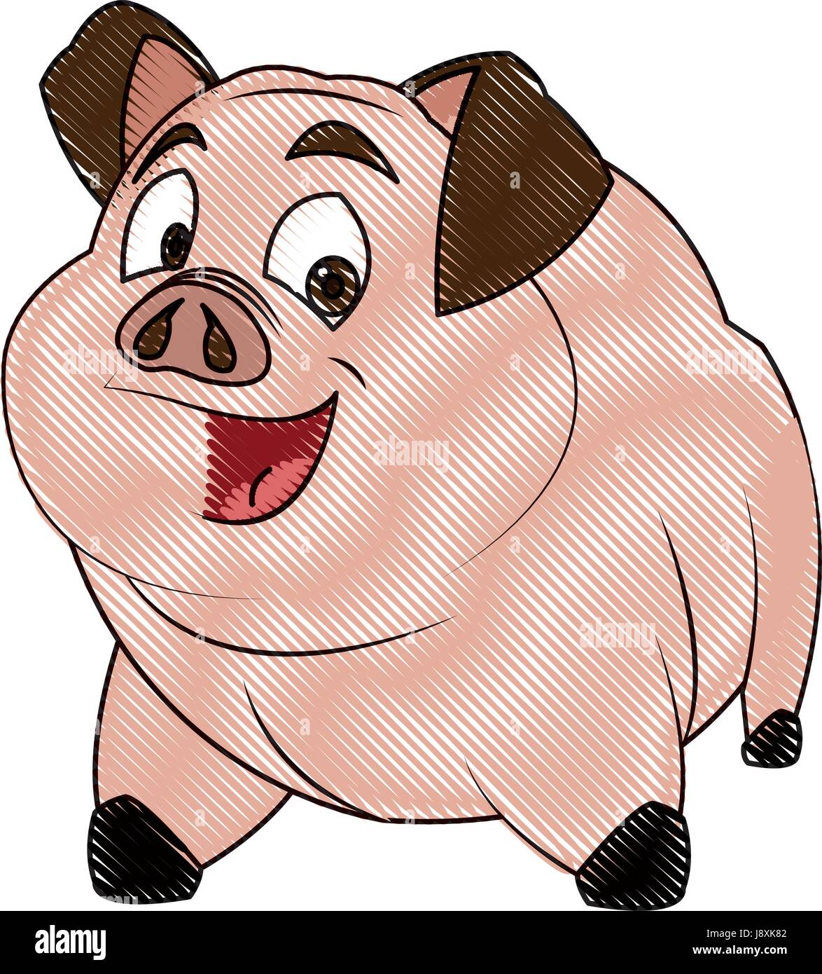 pig character, farm animal domestic image Stock Vector Image & Art - Alamy