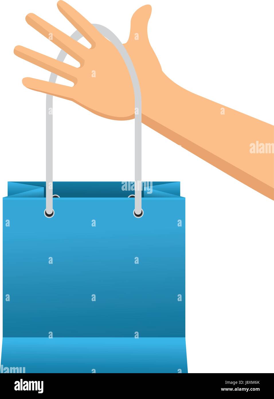 Woman holding paper gift Stock Vector Images - Alamy