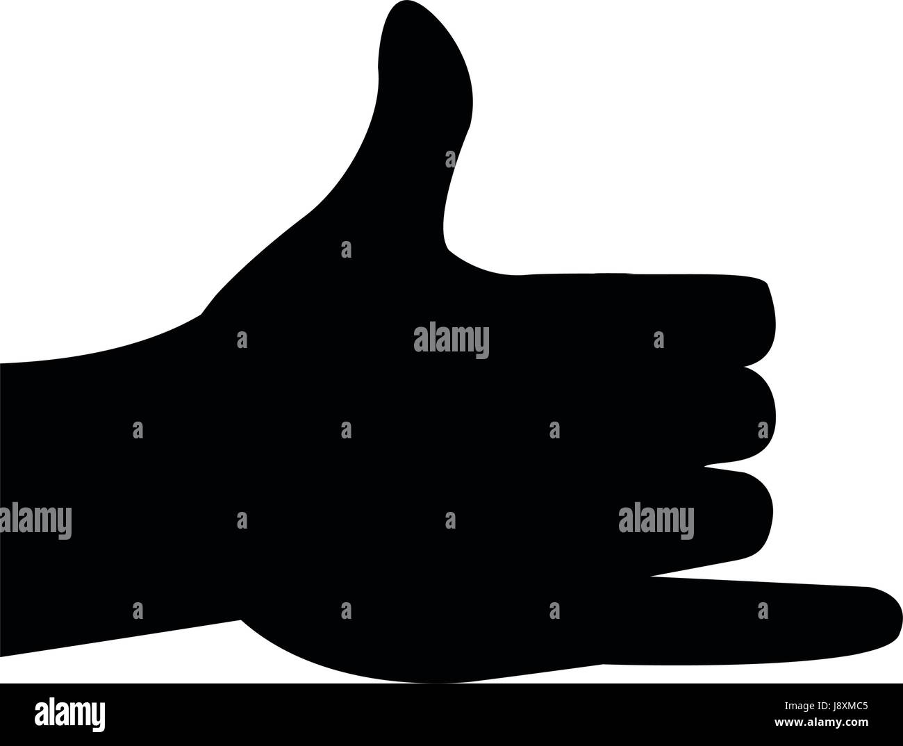 cartoon hand man shaka gesture icon Stock Vector Image & Art - Alamy