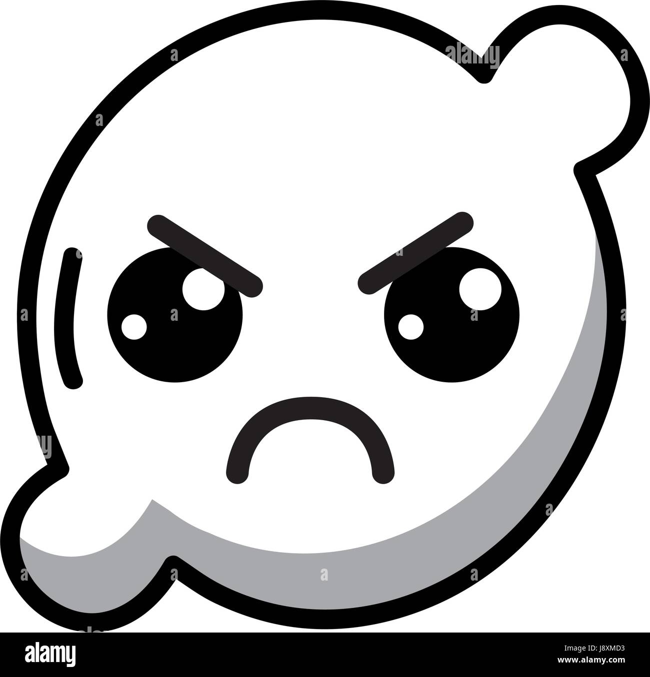 line kawaii cute angry lemon fruit Stock Vector Image & Art - Alamy